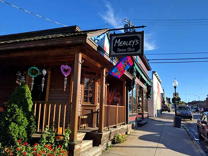 Mealey's wooden storefront practically begs you to come browse, chat, and lose track of time completely.