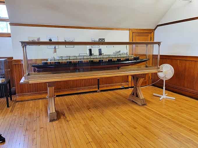 This ship model represents the maritime history that built the region, one impressive vessel at a time.