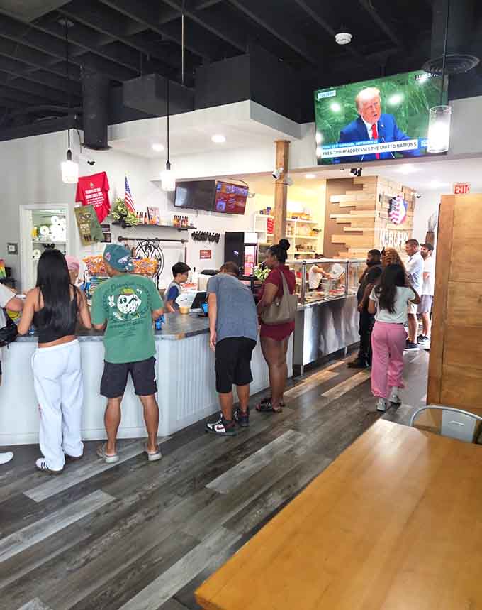 When the food's this good, you'll find yourself standing in line with a smile on your face.