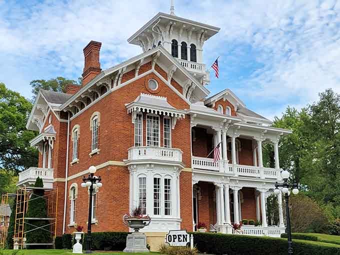 Belvedere Mansion brings serious Italianate elegance, making your house look like it needs to step up its game.