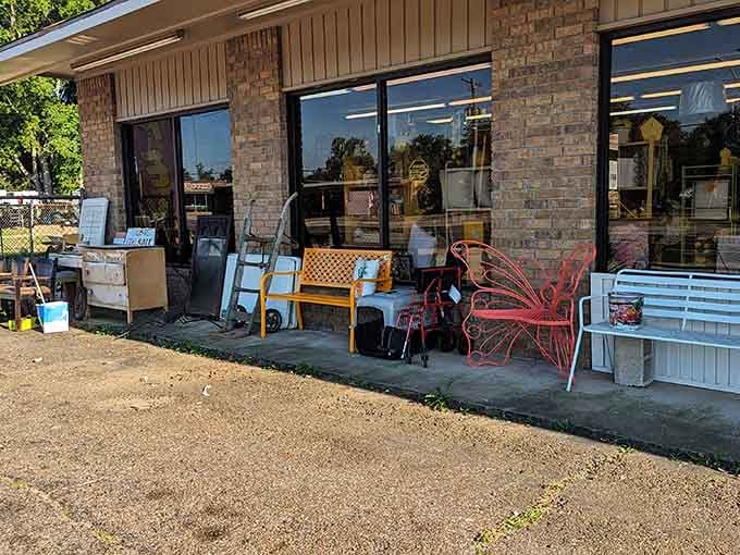 Castaways displays its treasures outside like a siren song for anyone driving past who values unique vintage finds.