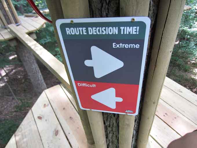 Decision points let you choose your adventure level, because knowing your limits is totally respectable.