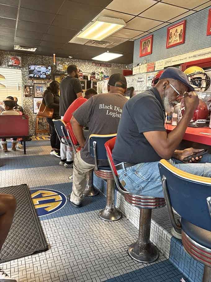 When the counter seats fill up this fast on a weekday morning, you know the locals are onto something.