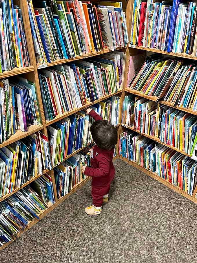 When a tiny customer can barely reach the shelves, you know the magic starts early here.