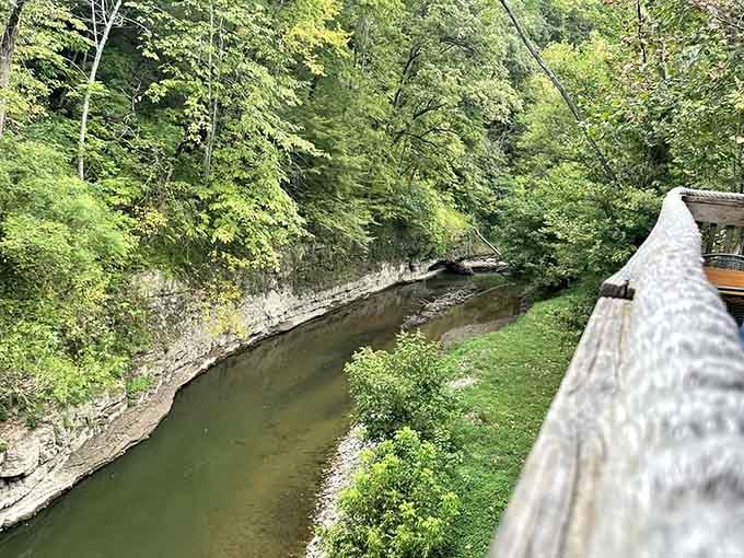 Dining beside the Kentucky River adds a peaceful backdrop that makes every bite taste even better than expected.
