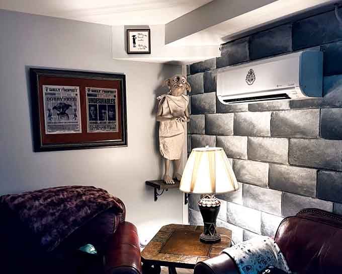 Another Dobby sighting &ndash; this free elf has clearly made himself at home in multiple rooms throughout.