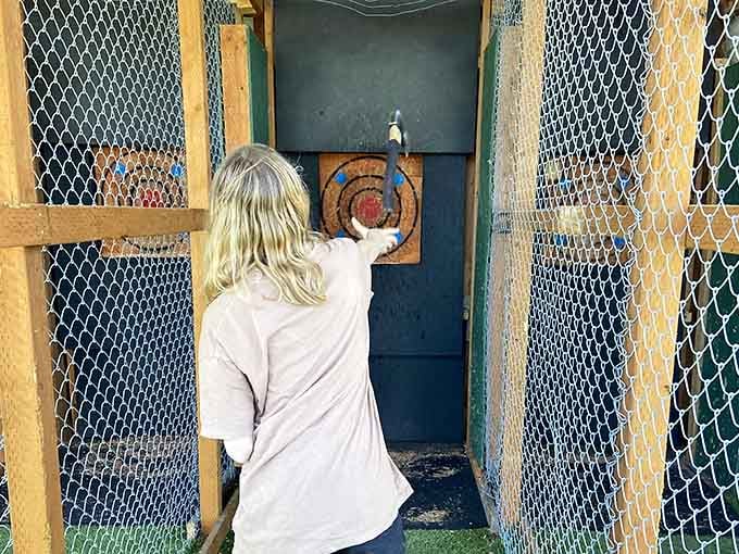 Axe throwing: because sometimes you need to channel your inner lumberjack without actually chopping down any trees.