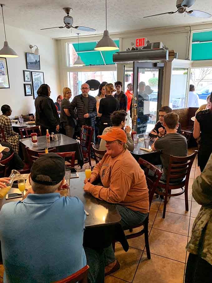 When the dining room's this packed on a weekday morning, you know the locals have spoken loud and clear.