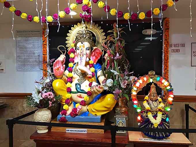 Even the canteen's decorative touches remind you that this isn't just a restaurant, it's part of something spiritually significant.