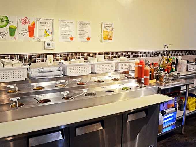 The sauce station where flavor dreams come true &ndash; mix, match, and create your perfect dipping companion all day.