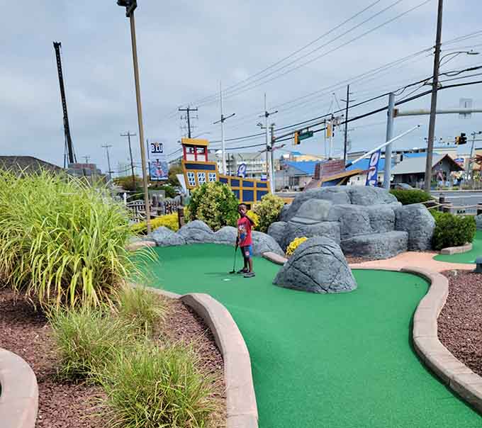 Young golfers tackle the challenges with determination, blissfully unaware that adults take this way too seriously.