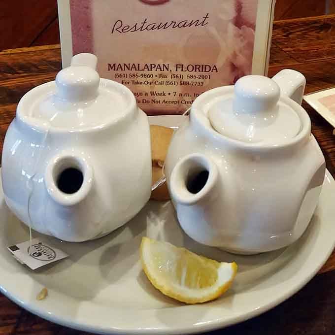 Tea pots that look like they mean business, ready to caffeinate you properly for the day.