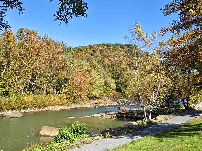 Riverside parks offer walking paths where the only traffic you'll encounter involves ducks and the occasional determined jogger finding their zen.