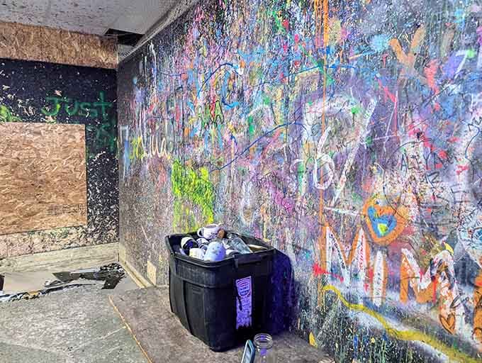 This Jackson Pollock-inspired masterpiece was created entirely with paint-filled projectiles and pure, unfiltered cathartic energy.