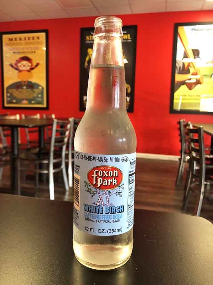 Foxon Park White Birch soda is the New England secret handshake, a regional treasure that pairs beautifully with steamed burger magic.
