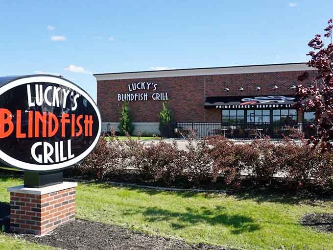 Lucky's Blindfish Grill serves up seafood and steaks in a setting that feels welcoming rather than stuffy or pretentious.