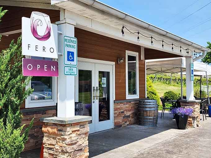 Fero Vineyards offers local wines in a welcoming setting where pretension takes a permanent vacation.