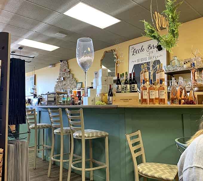 A bar area that feels more like your friend's really well-stocked kitchen than a corporate establishment, which is exactly the point.