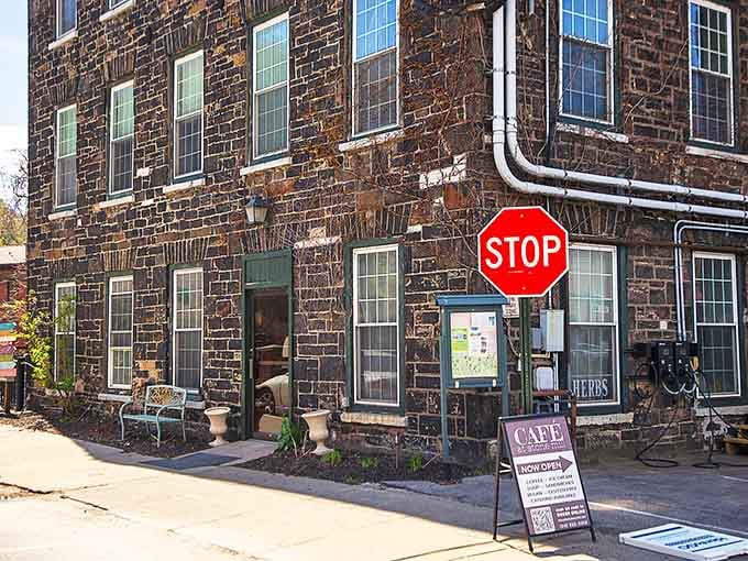 Historic mill buildings remind you that Little Falls has always been about making things, now including some seriously good cheese.