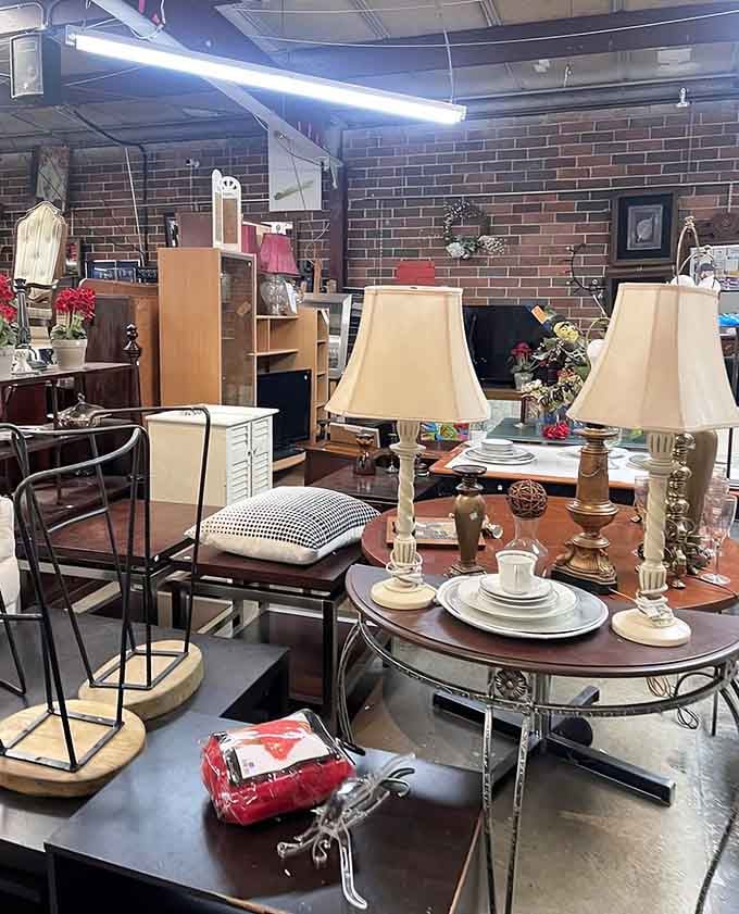 Vintage lamps and mismatched furniture pieces create vignettes that spark decorating inspiration for every room in your home.