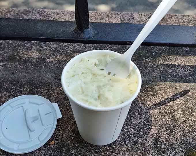 Classic potato salad that pairs perfectly with history, served in portions that respect both your appetite and tradition.