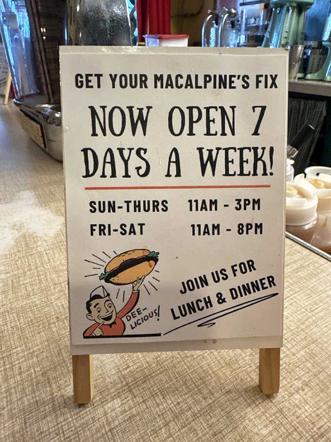 Seven days a week of vintage goodness means your craving for the 1950s can strike any day.