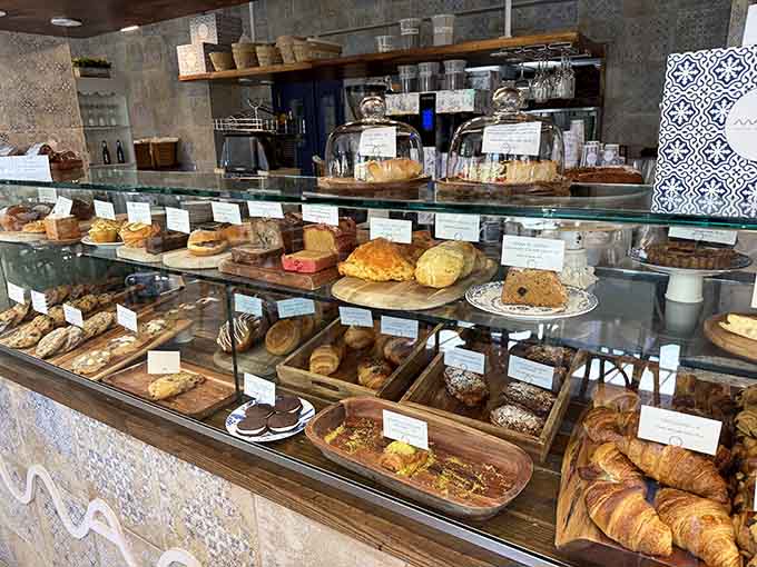 This pastry case is basically a museum where you're encouraged to touch, taste, and take home the exhibits immediately.