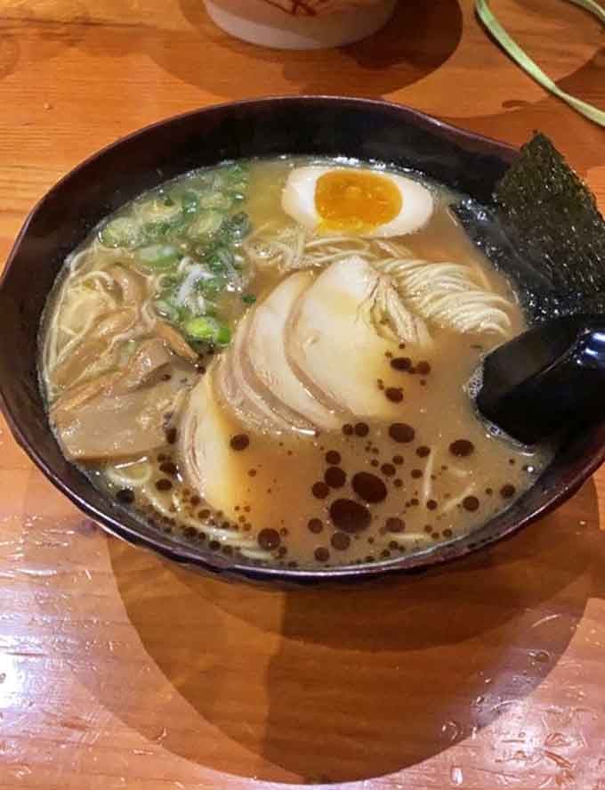 Rich, creamy paitan broth with nori standing proud like a delicious flag of flavor victory.