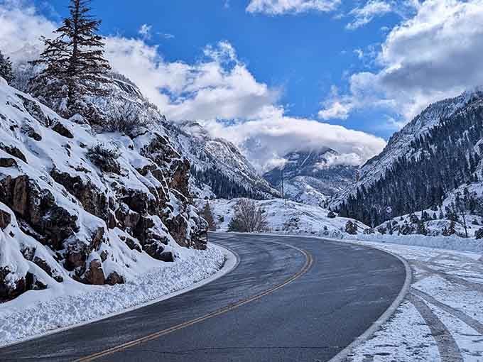 Winter transforms the highway into a snow globe scene, minus the ability to shake it and start over when things get dicey.