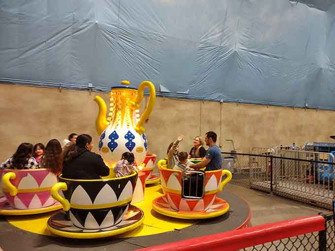 Teacup rides that spin faster than your excuses for why you need another vacation day at the waterpark.