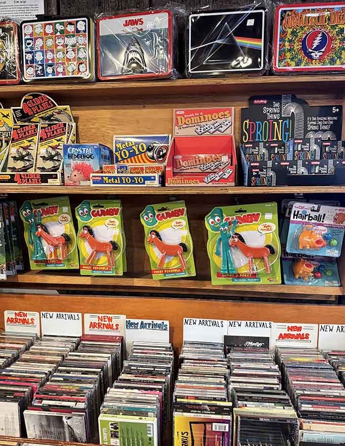 When Gumby shares shelf space with Pink Floyd, you know you've found a place that celebrates all forms of joy.