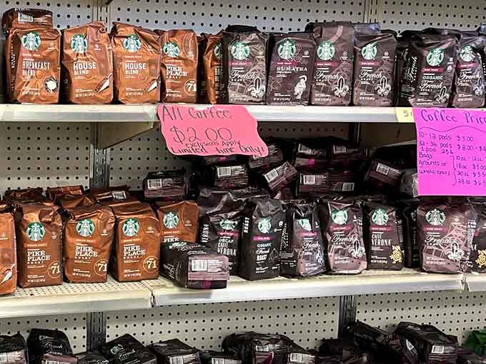 Starbucks coffee at prices that won't require a second mortgage, finally making premium beans accessible to mortals.