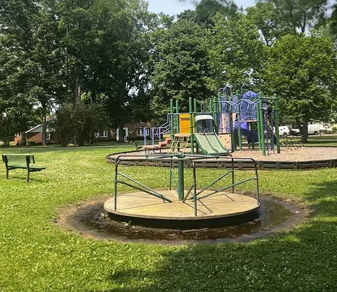 Murphy Park provides shaded playground fun where kids can burn energy while parents enjoy actual trees instead of parking lot views.