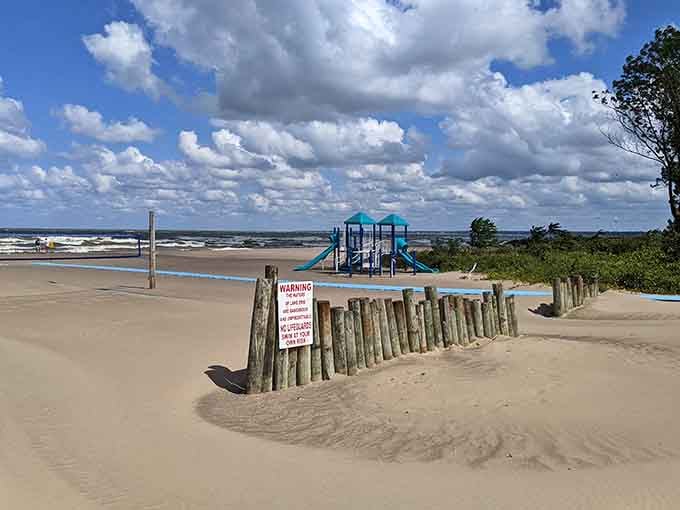 When the wind picks up, Lake Erie reminds you it's still a Great Lake with personality and power.