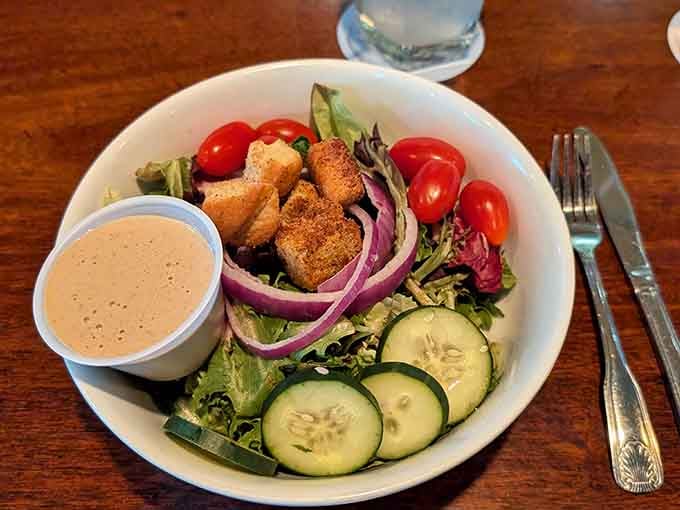 A salad this fresh and loaded with toppings makes eating your vegetables feel less like a chore, more like a reward.