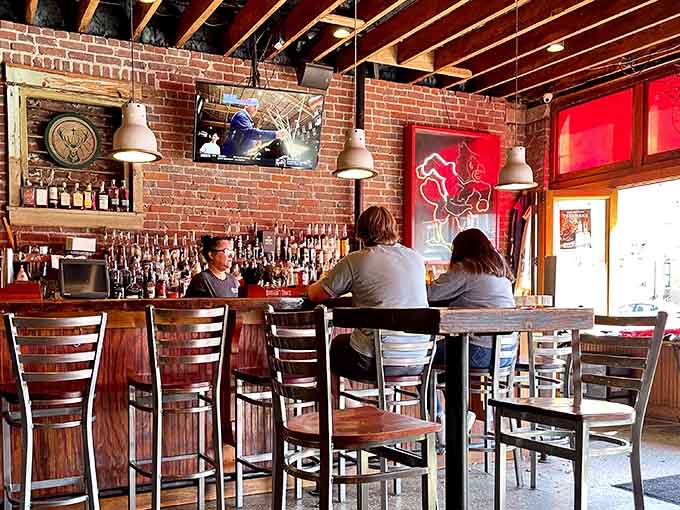 The bar where locals gather to solve the world's problems, one cold beer at a time, naturally.