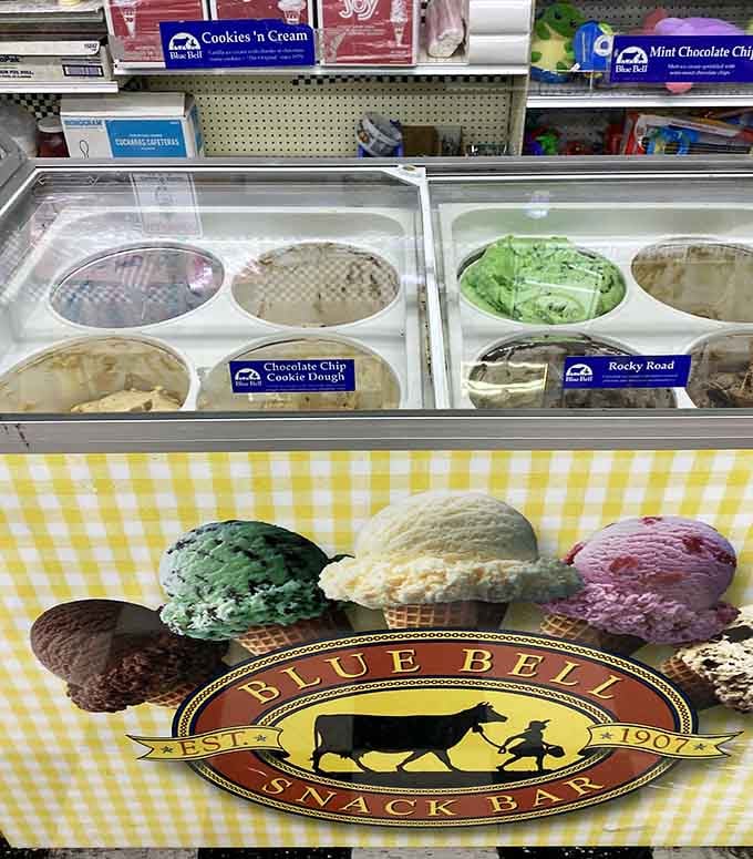 Blue Bell ice cream in flavors that range from classic to adventurous, all waiting for your spoon.