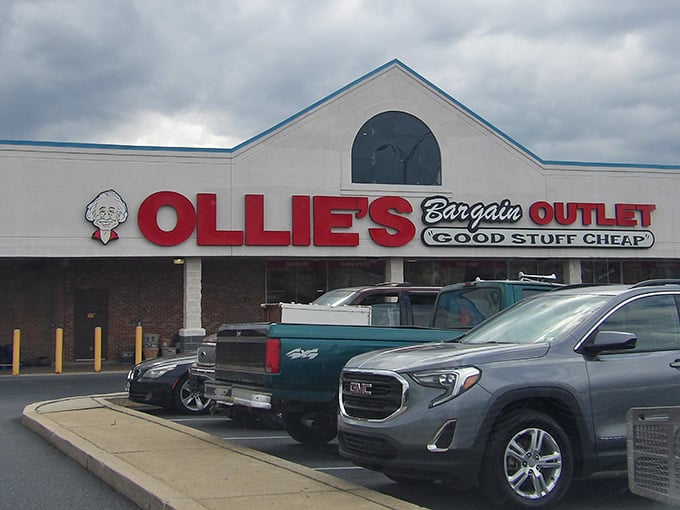 The parking lot where smart shoppers gather, their carts soon to be filled with treasures and triumph.