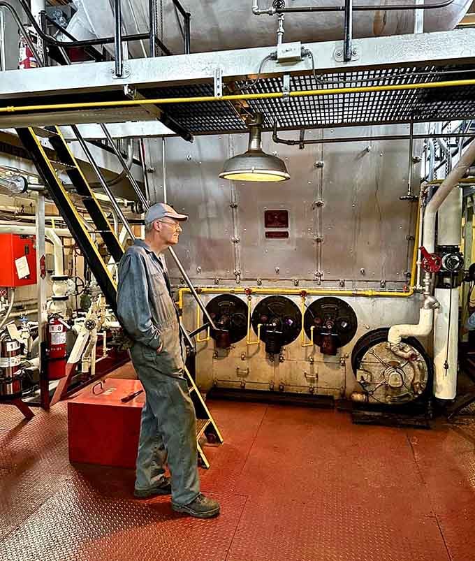 Standing in the actual fire room where crews worked in sweltering conditions gives you newfound respect for maritime workers.