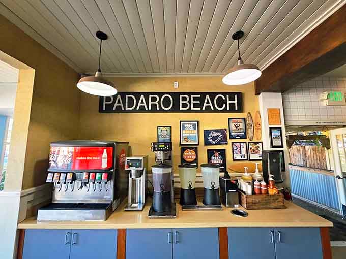 The coffee station stands ready for those who need caffeine before making important taco decisions.