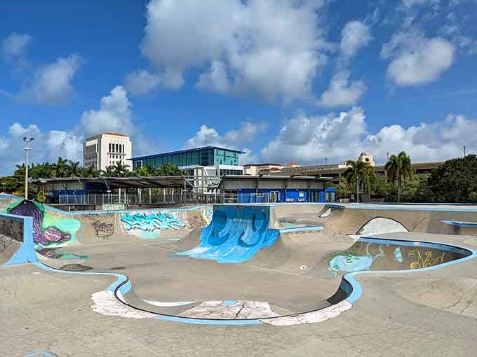 Skaters and BMX riders get their own performance space, proving this park celebrates all kinds of daredevil dreams.
