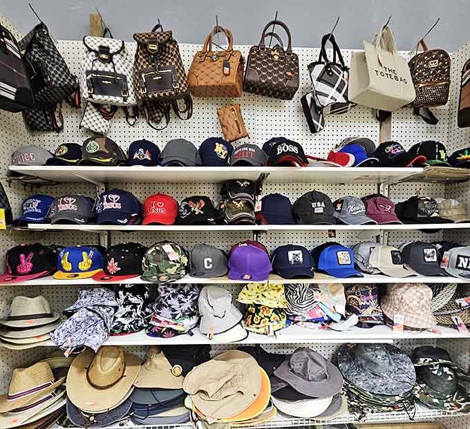 Hats and handbags galore, because accessorizing shouldn't require a second mortgage on your house.