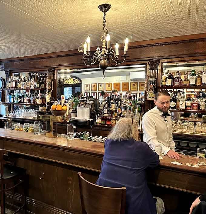 The classic bar where you can wait for your table while soaking in decades of atmosphere.