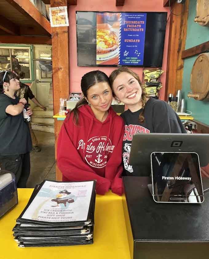 Friendly faces behind the counter ensure your pirate adventure starts smoothly, with smiles as genuine as the experience itself.