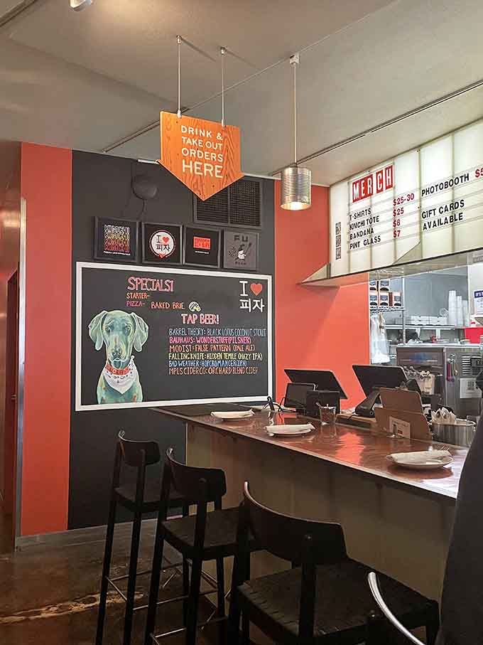 The order counter and open kitchen mean you're part of the show, not just watching it.