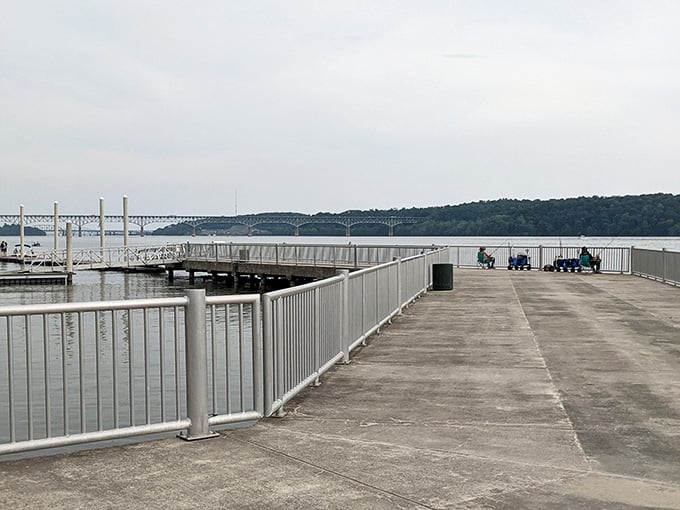 The fishing pier stretches into the Susquehanna, offering anglers front-row seats to Maryland's most underrated water views.