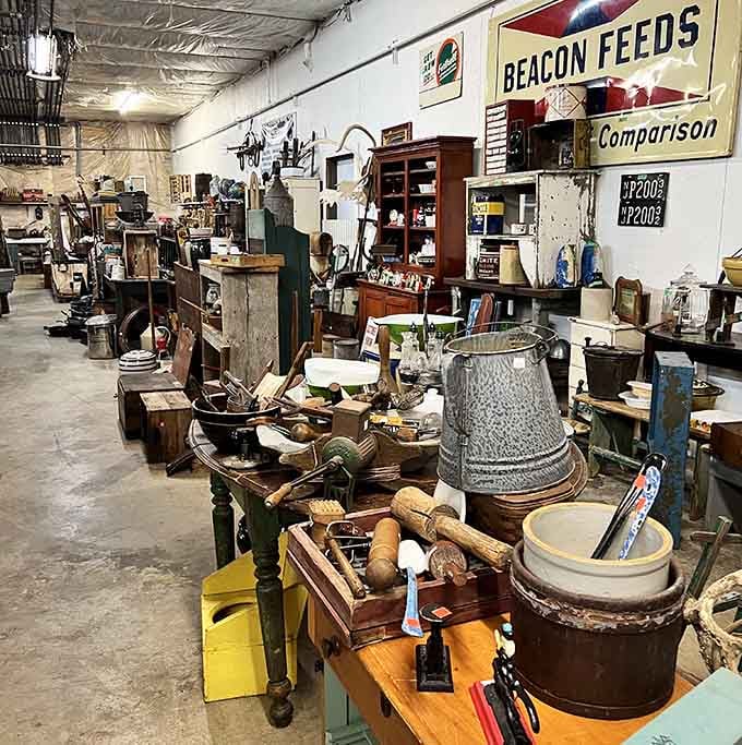 Yoder Antique Mall's treasure-filled interior invites hours of browsing through Pennsylvania's collected memories and forgotten gems.