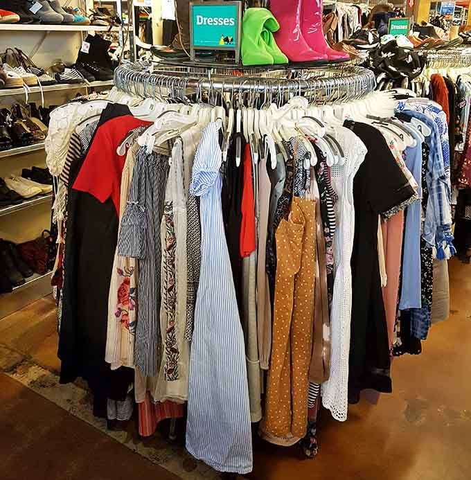 Dresses for every occasion from "meeting the parents" to "dancing until 2 AM" all hanging together harmoniously.