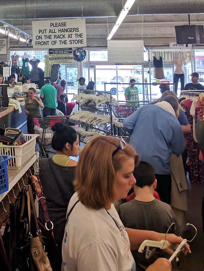 The thrill of the hunt brings shoppers together like Black Friday without the wrestling matches.