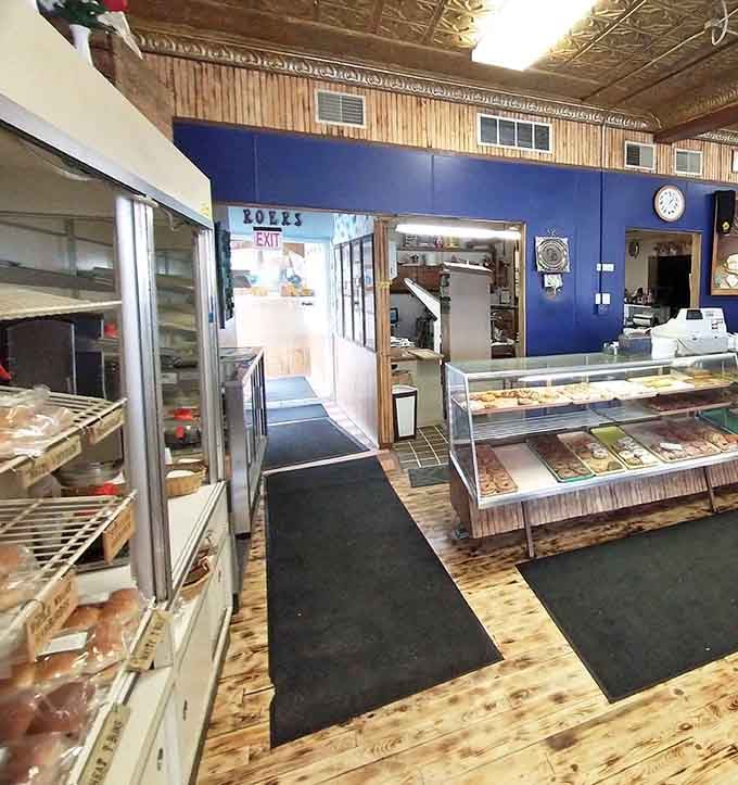 The view toward the back reveals where the magic happens, turning flour and butter into reasons to visit.